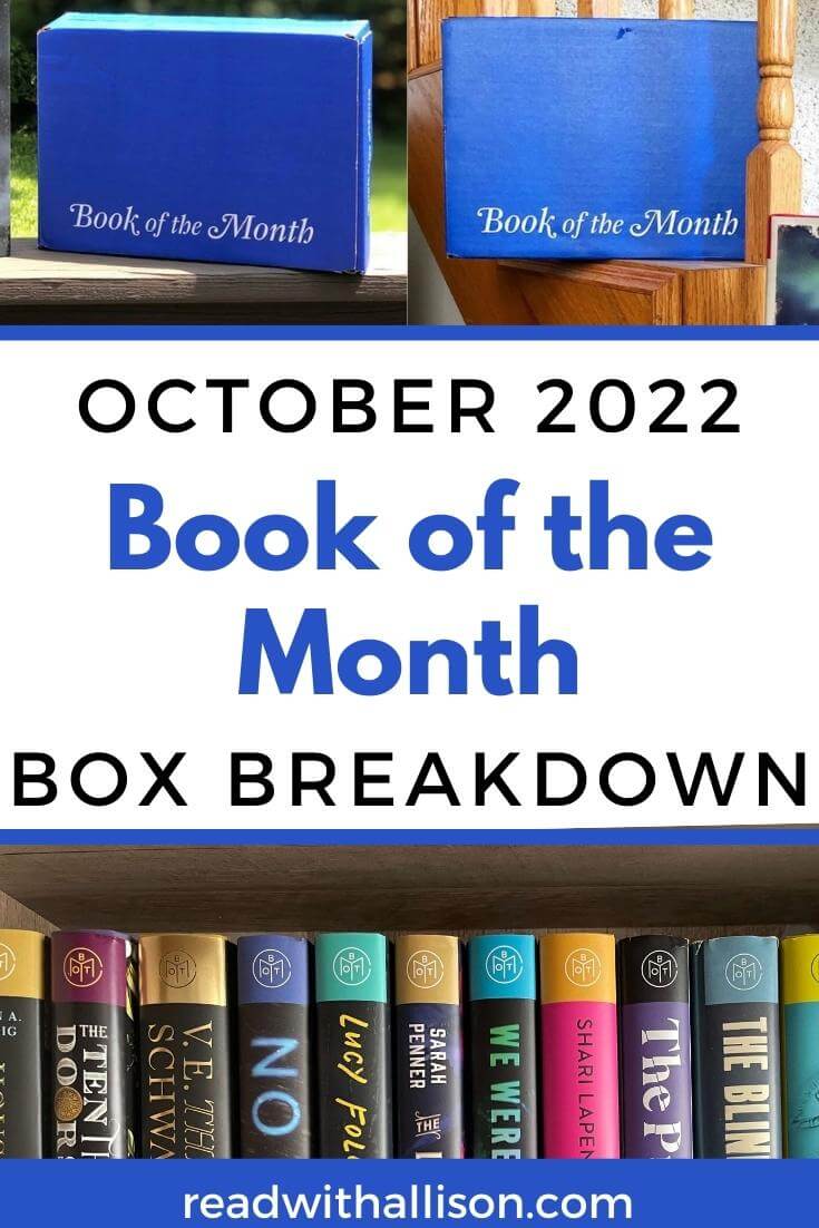 Box Breakdown | October 2022 Book of the Month Picks - Read With Allison