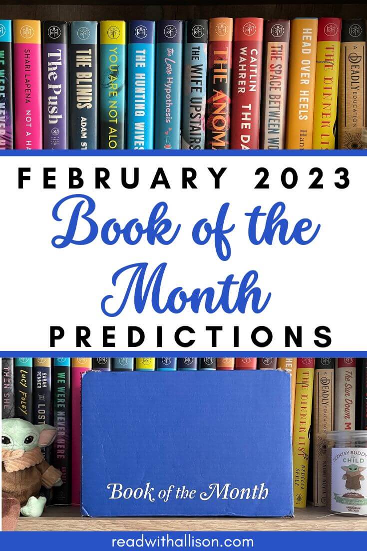 Book of the Month February 2023 Predictions - Read With Allison